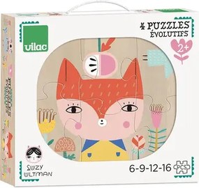 Vilac Dřevěné puzzle rozvíjející se příběh / od 2 let