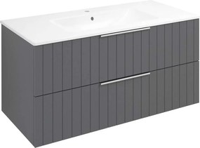 Sapho Cirasa - Umyvadlová skříňka Strip 100x52x46 cm, 2x zásuvka, carina CR100-4141S