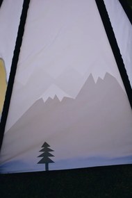 Vigvam design Teepee Mountain Forest - čtvercové s doplňky