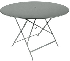 OnaDnes -20% Popelově šedý kovový skládací stůl Fermob Bistro Ø 117 cm