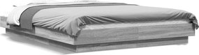 vidaXL Rám postele 140 x 190 cm kompozitní dřevo [3281219] Barva: šedá sonoma