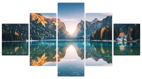 Obraz - Horské jezero (125x70 cm)