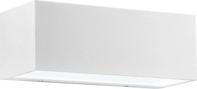 FAN LED-W-TWIN-XL BCO Venkovní nástěnné svítidlo LED TWIN bílá hliník 35W 4440lm 4000K IP54 10,8x30x12 cm - FANEUROPE