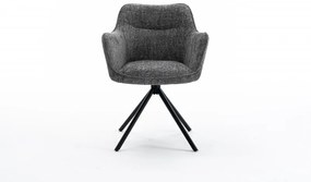Designová židle Verona šedá otočná/ 44160