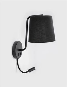 Nástěnné svítidlo NOVA LUCE SAGE E27 + LED na čtení 3000K 9129330 bez žárovky