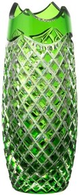 Váza Quadrus, barva zelená, výška 180 mm