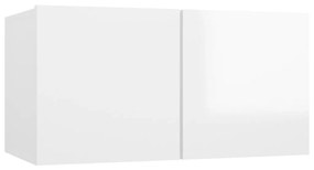 vidaXL 10dílný set TV skříněk bílý s vysokým leskem kompozitní dřevo