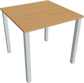 Kancelářský pracovní stůl Hobis US 800, deskaakát, bílá RAL 9016