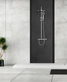 Invena Stone Plus, sprchová souprava s termostatickou baterií, chromová, INV-AU-P3-001-V