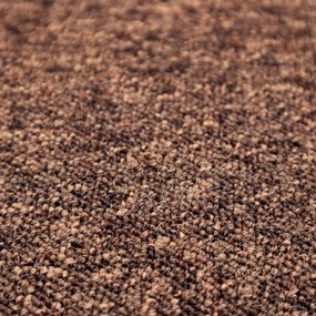 Condor Carpets, Metrážový koberec Classica 392, zátěžový, na míru, šíře 4m, hnědá, ab (mřížka), chodba / předsíň