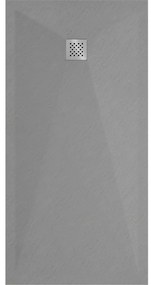 Mexen Stone+ kompozitní čtvercová sprchová vana 200 x 90 cm, Šedá-Beton - 44619020