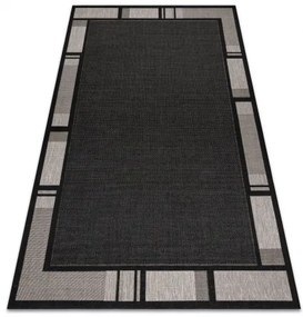 Dywany Luszczow Kusový koberec SIZAL FLOORLUX 20195 černý / stříbro Rozměr koberce: 200 x 290 cm