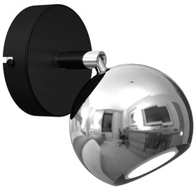 Luminex Nástěnné bodové svítidlo COMET 1xGU10/8W/230V černá/lesklý chrom LU4093