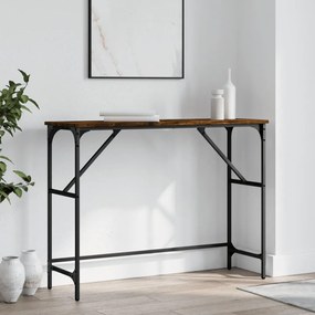 Konzolový stolek kouřový dub 100 x 32 x 75 cm kompozitní dřevo - Default Title