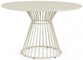 BIZZOTTO Zahradní stůl AUSTIN ø120 cm krémový