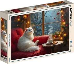 ALIPSON Puzzle Čekání na Vánoce / 500 dílků