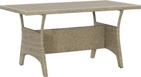 vidaXL Zahradní stůl 120 x 70 x 66 cm polyratan [316584] Barva: Tmavě šedá