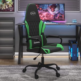 vidaXL Masážní herní židle umělá kůže [345543] Barva: Černo-zelená