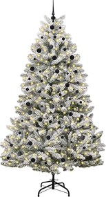 Umělý vánoční stromeček 240 cm 300 LED Teplá bílá PVC a ocel 3395767