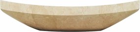 Umyvadlo 50 x 35 x 12 cm mramor krémové 142765