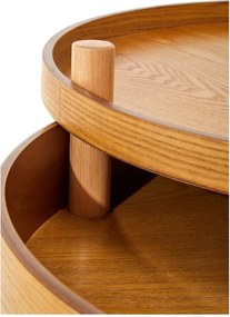 Kulatý odkládací stolek v dekoru borovice ø 60 cm Viborg – Premier Housewares