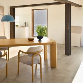OnaDnes -20% Dubový rozkládací jídelní stůl Kave Home Jondal 240/320 x 100 cm
