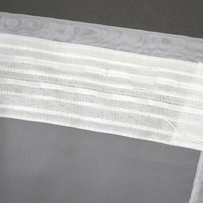 Dekorační krátká záclona s řasící páskou DOLORES bílá 100x160 cm MyBestHome