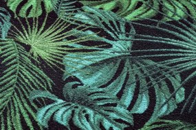 Protiskluzový běhoun MONSTERA Listy zelený