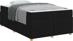Rám postele s matrací Černá 120 x 190 cm textil 3399344