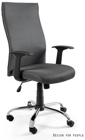 UNIQUE Kancelářská židle Black on Black - oranžová