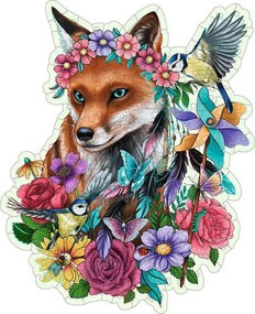 RAVENSBURGER DŘEVO Puzzle 150 dílků Barevná liška 27x20cm skládačka 2417512