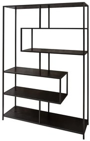 Invicta Kovová knihovna SLIM LINE 185x115 černá cm 42023