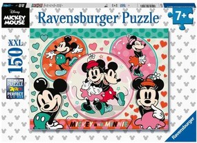Puzzle ravensburger puzzle 133253 disney: zamilovaný pár mickey a minnie 150 dílků