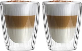 Skleněné hrnky v sadě 2 ks na cappuccino 250 ml Livio Duo – Vialli Design