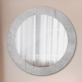 Kulaté dekorativní zrcadlo Šedý cement fi 60 cm