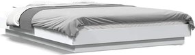 Rám postele s LED osvětlením bílý 120 x 190 cm kompozitní dřevo 3281140