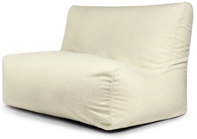 Krémový sedací vak z textilie bouclé Sofa Seat Lounge – SLOWDOWN