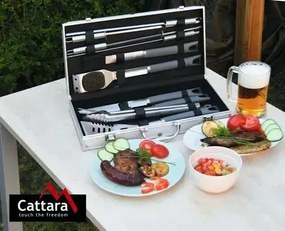 Cattara Grilovací nářadí GREY LINE sada 11 ks ALU kufřík / doprodej
