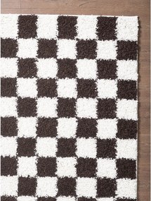 Hnědý/krémový koberec 80x150 cm Grida – ESTE