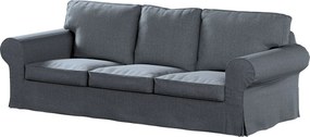 Potah na pohovku IKEA  Ektorp 3-místná, nerozkládací barva šedá látka pletený vzor