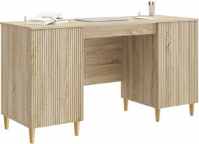 Stůl s policí Dub sonoma 142,5 x 50 x 75 cm Kompozitní dřevo 3414596