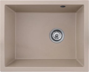 Gamma Decor 5040, 1-komorový granitový dřez 560x460x180 mm, béžová, GMA-ZLE000083