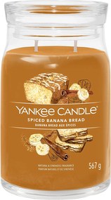 Yankee Candle vonná svíčka Signature ve skle velká Spiced Banana Bread 567 g