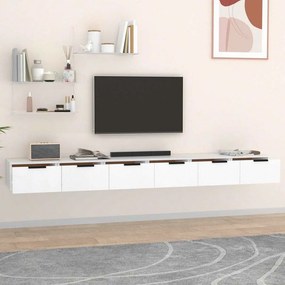 Nástěnné skříňky 2 ks bílé 102 x 30 x 20 cm kompozitní dřevo 3115900