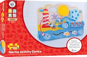 Bigjigs Toys Dřevěná motorická deska moře