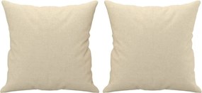 3místná pohovka s polštáři krémová 180 cm textil 3200919