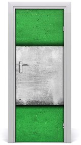 Samolepící fototapeta na dveře Zelená zeď 85x205 cm