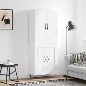 vidaXL Skříň highboard 69,5 x 34 x 180 cm kompozitní dřevo [3198079] Barva: Černá