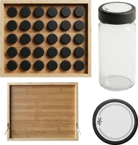 Nástěnný organizér na koření PALETTE, 30 kořenek