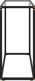 Konzolový stolek transparentní 80 x 35 x 75 cm tvrzené sklo 322807